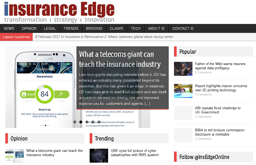 Insurance-edge.net homepage